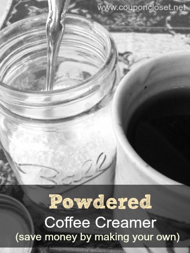 Homemade Powdered Coffee Creamer - Save money by making your own
